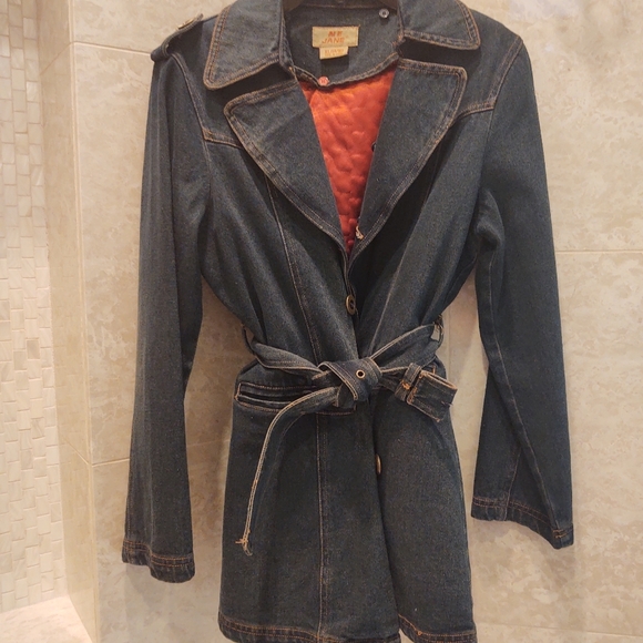 Me Jane | Jackets & Coats | Me Jane Doublebreasted Denim Jacket Lined ...